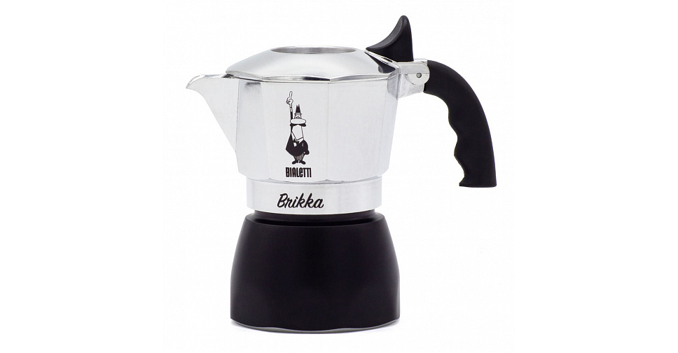 Гейзерная кофеварка Bialetti New Brikka с клапаном для пенки в ...